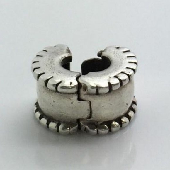 Pandora | Jewelry | Authentic Pandora Sterling Silver Beveled Clip ...